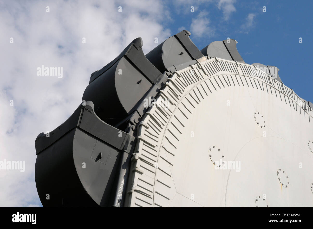 Bucket wheel SRs 6300, overburden excavator, open-pit mining of brown ...