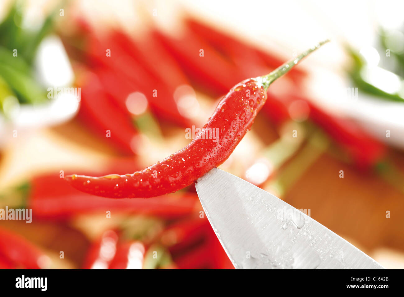 Chilli knife hi-res stock photography and images - Alamy
