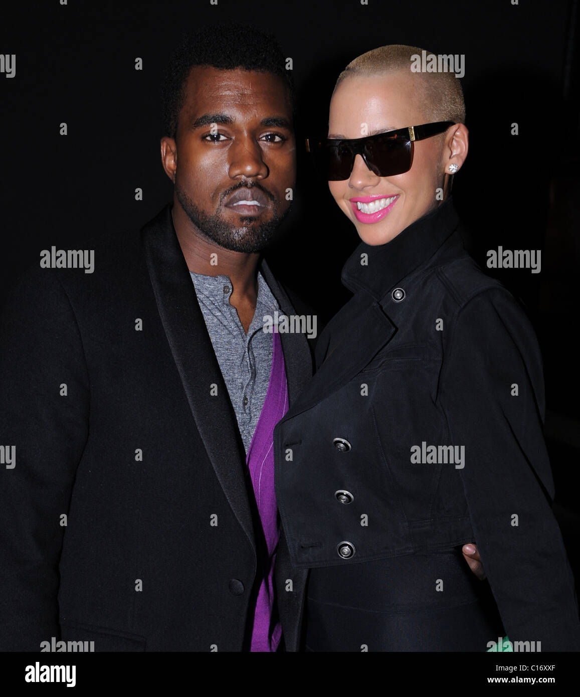 Kanye West and Amber Rose London Fashion Week Autumn/Winter 2009 ...