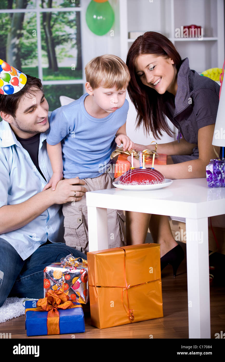 celebrating birthday Stock Photo - Alamy