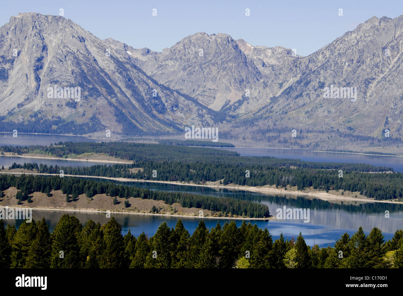 Signal Mountain Road Summit,East Tetons,Mount Moran,Jenny Lake,Jackson ...