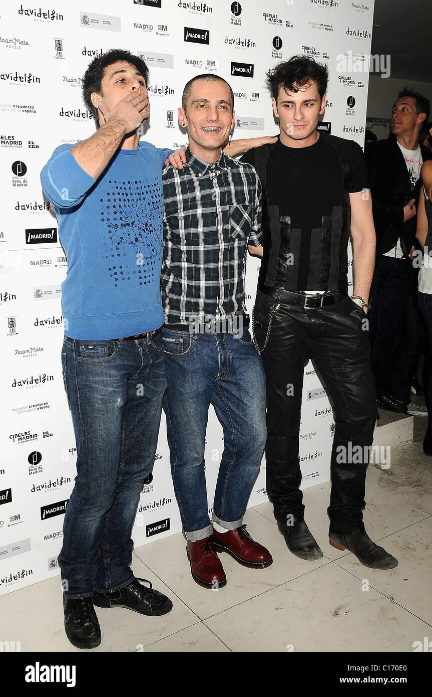 Hugo Silva, David Delfin and Axier Etxendia Fashion designer David ...