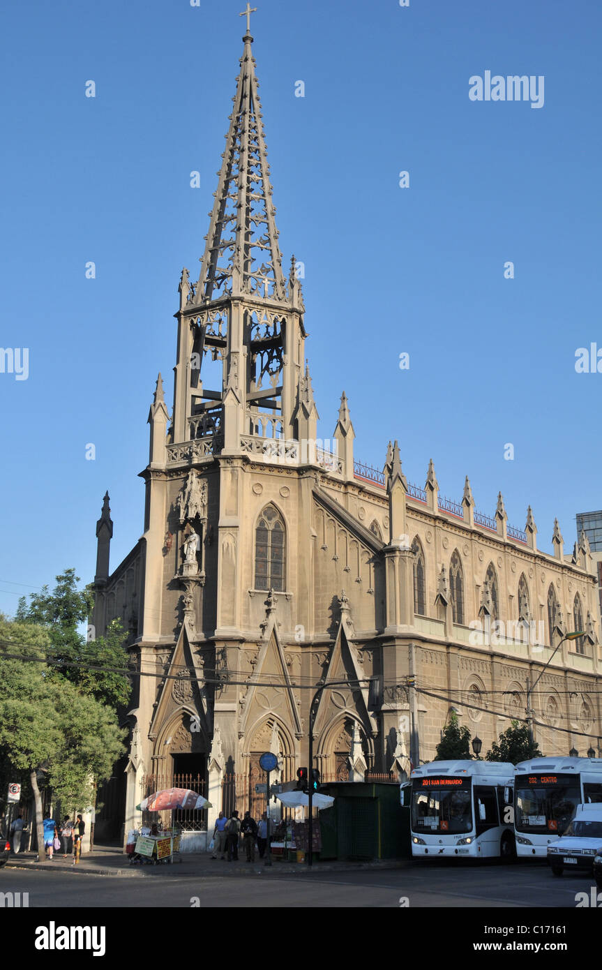 church Santiago Chile South America Stock Photo - Alamy