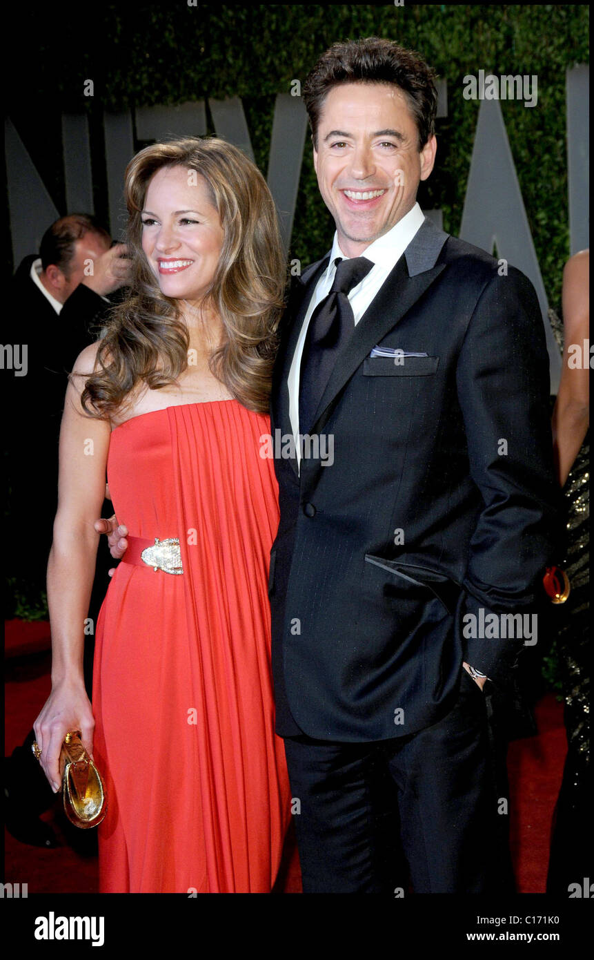 Robert Downey Jr and wife Susan Levin The 81st Annual Academy Awards (Oscars) - Vanity Fair ...