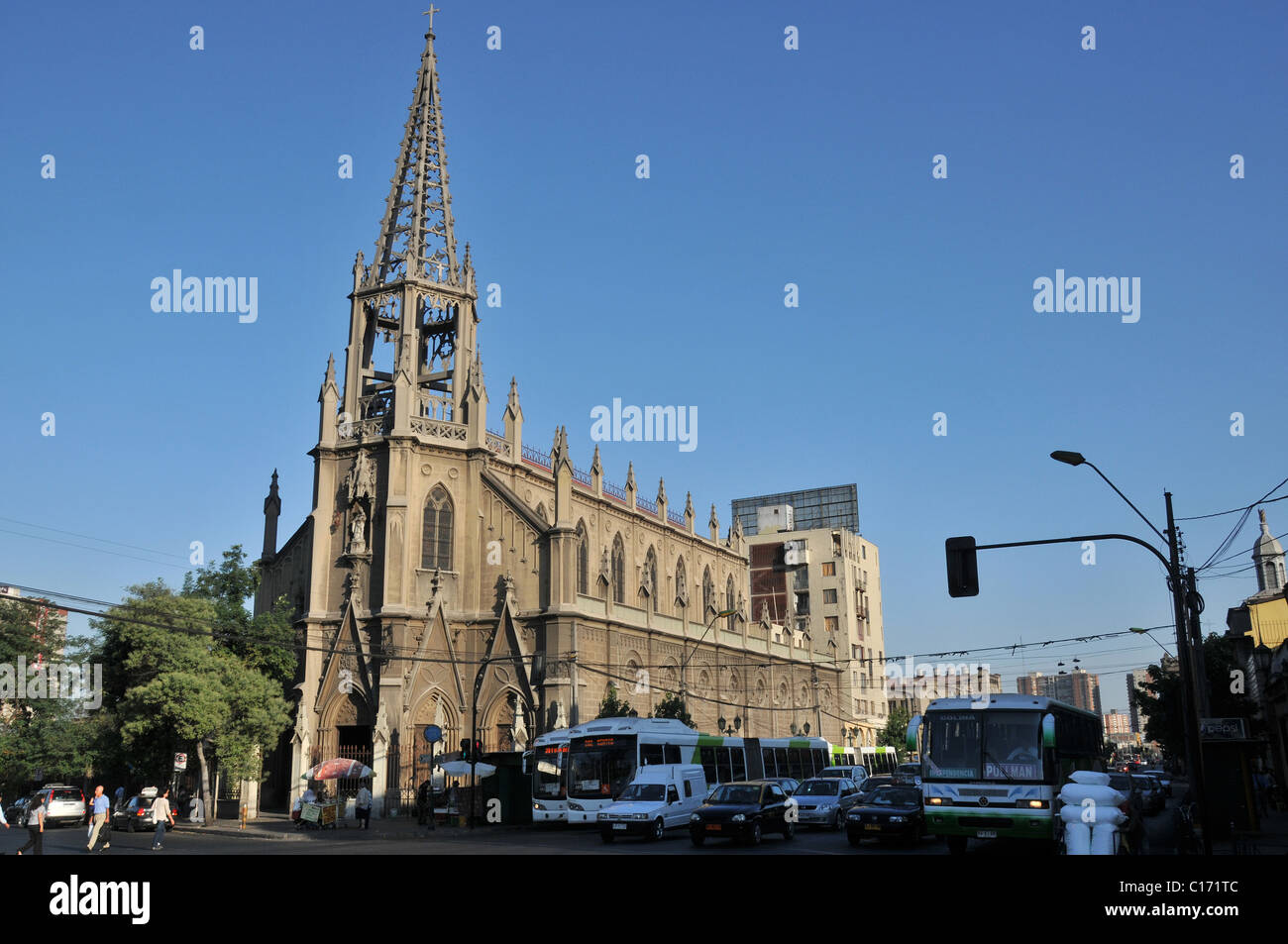 church Santiago Chile South America Stock Photo - Alamy