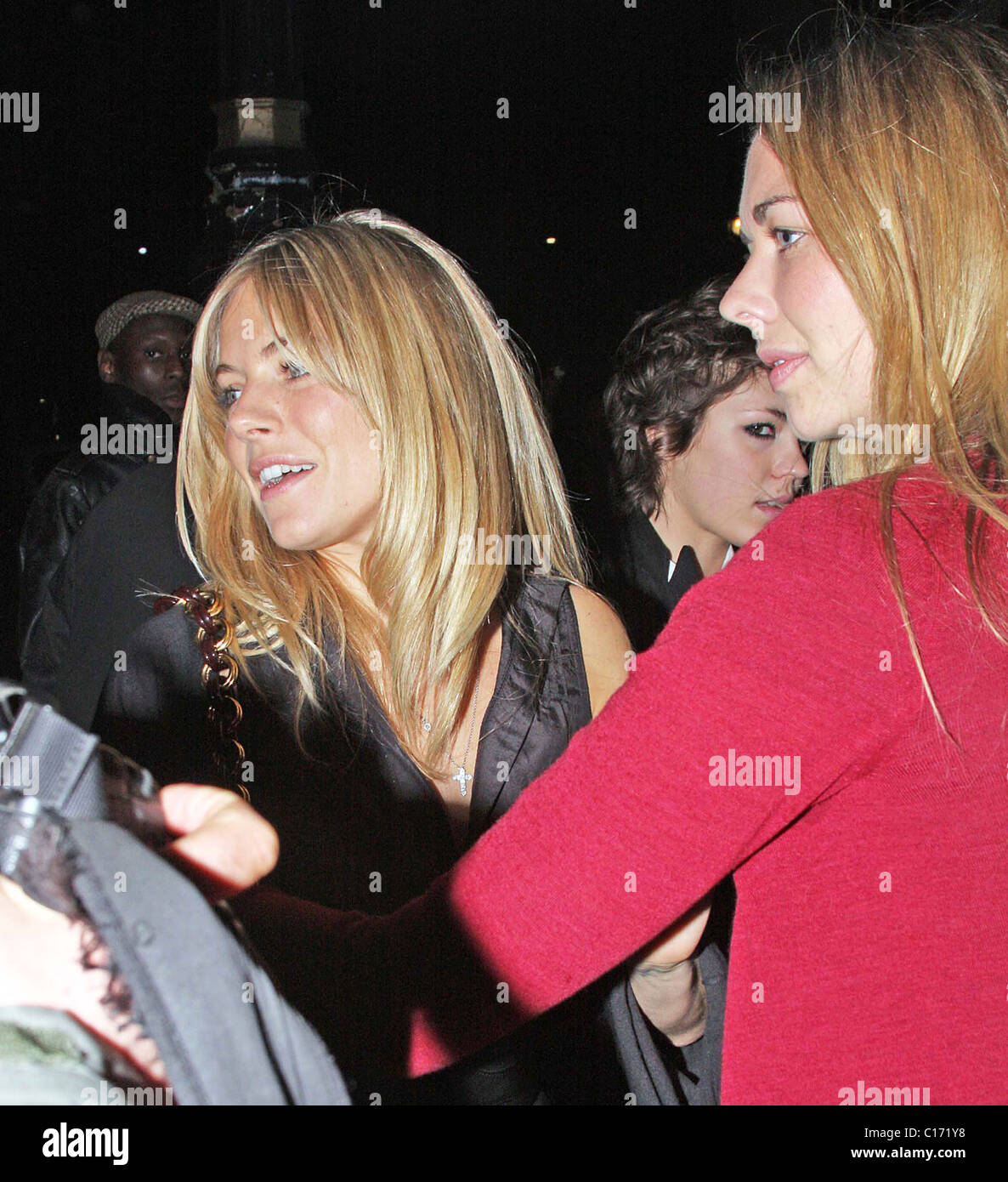 Sienna Miller outside Whisky Mist nightclub London, England - 22.02.09 ...