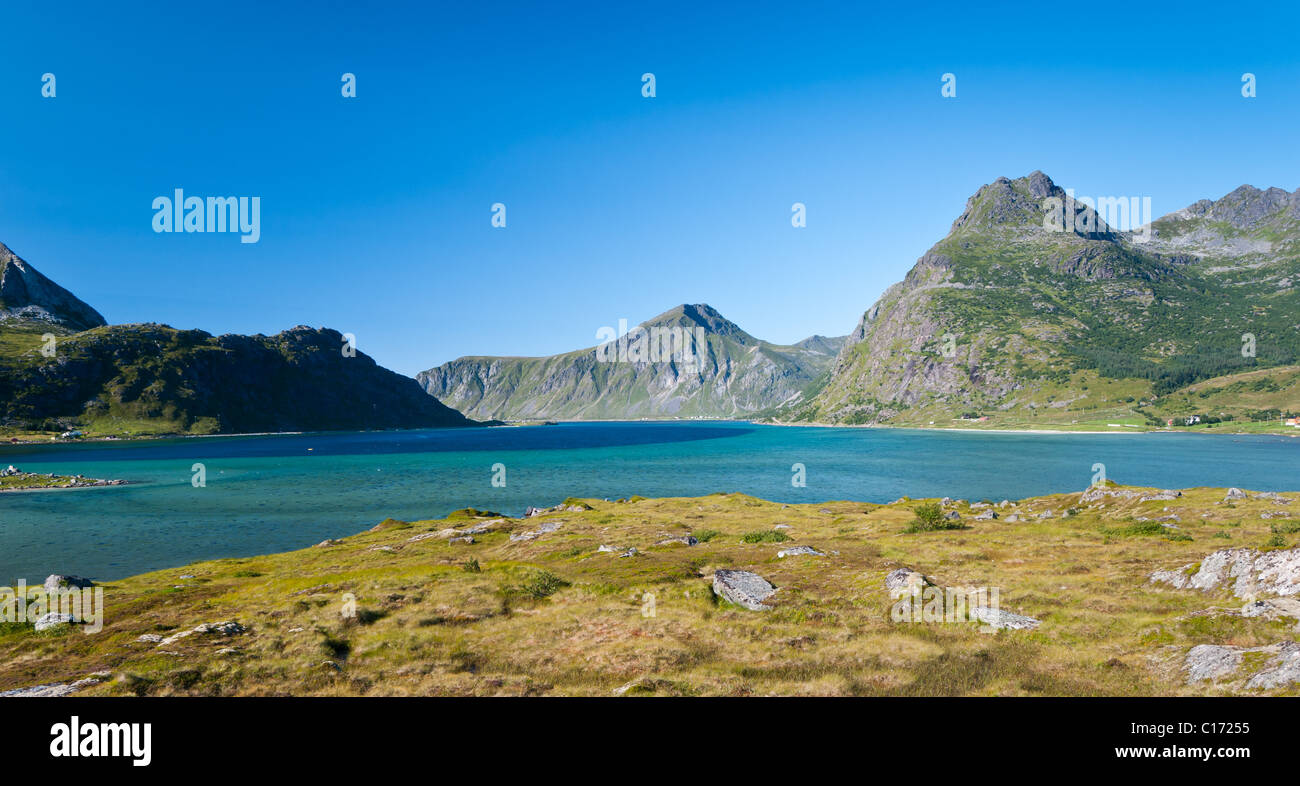 Landscape on the Lofoten islands in Norway Stock Photo - Alamy
