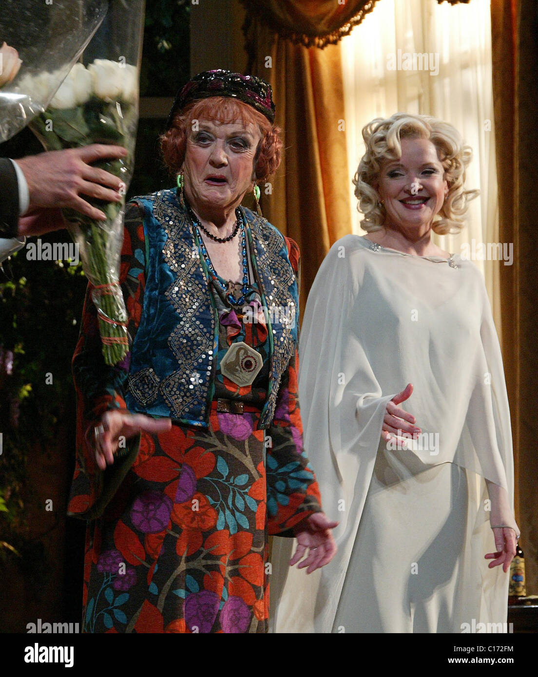 Angela Lansbury, Christine Ebersole, Simon Jones Opening night for Noel ...