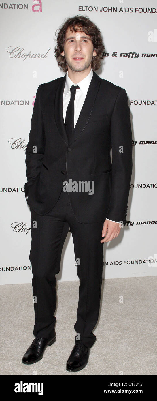 Josh Groban 17th Annual Elton John AIDS Foundation Academy Awards ...