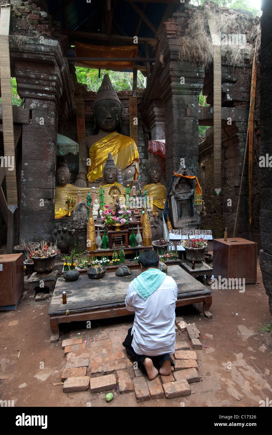 Wat Phou (Phu) . Champassak. Laos Stock Photo - Alamy