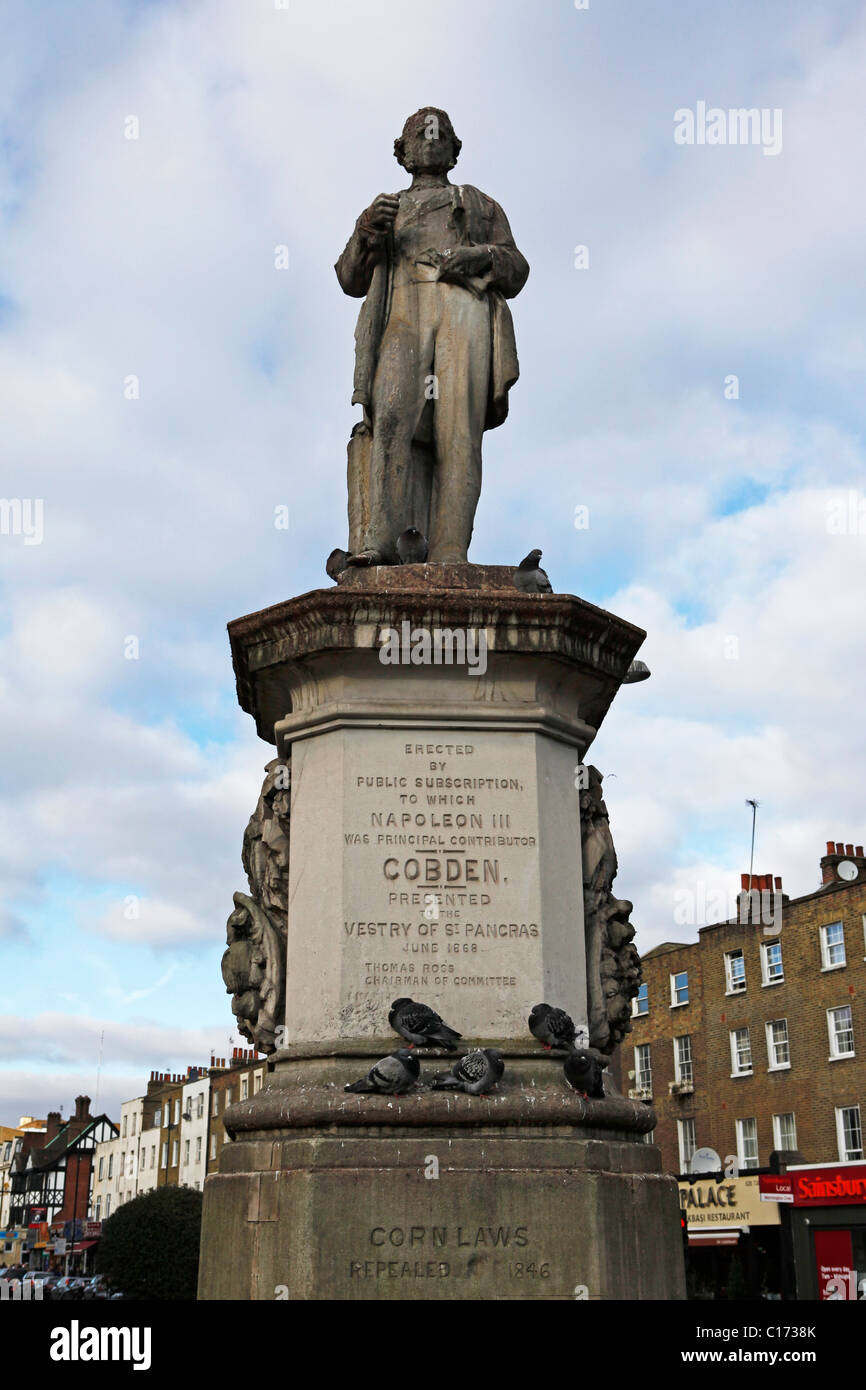 A statue of Richard Cobden (1804 - 1865) in London, England Stock Photo ...
