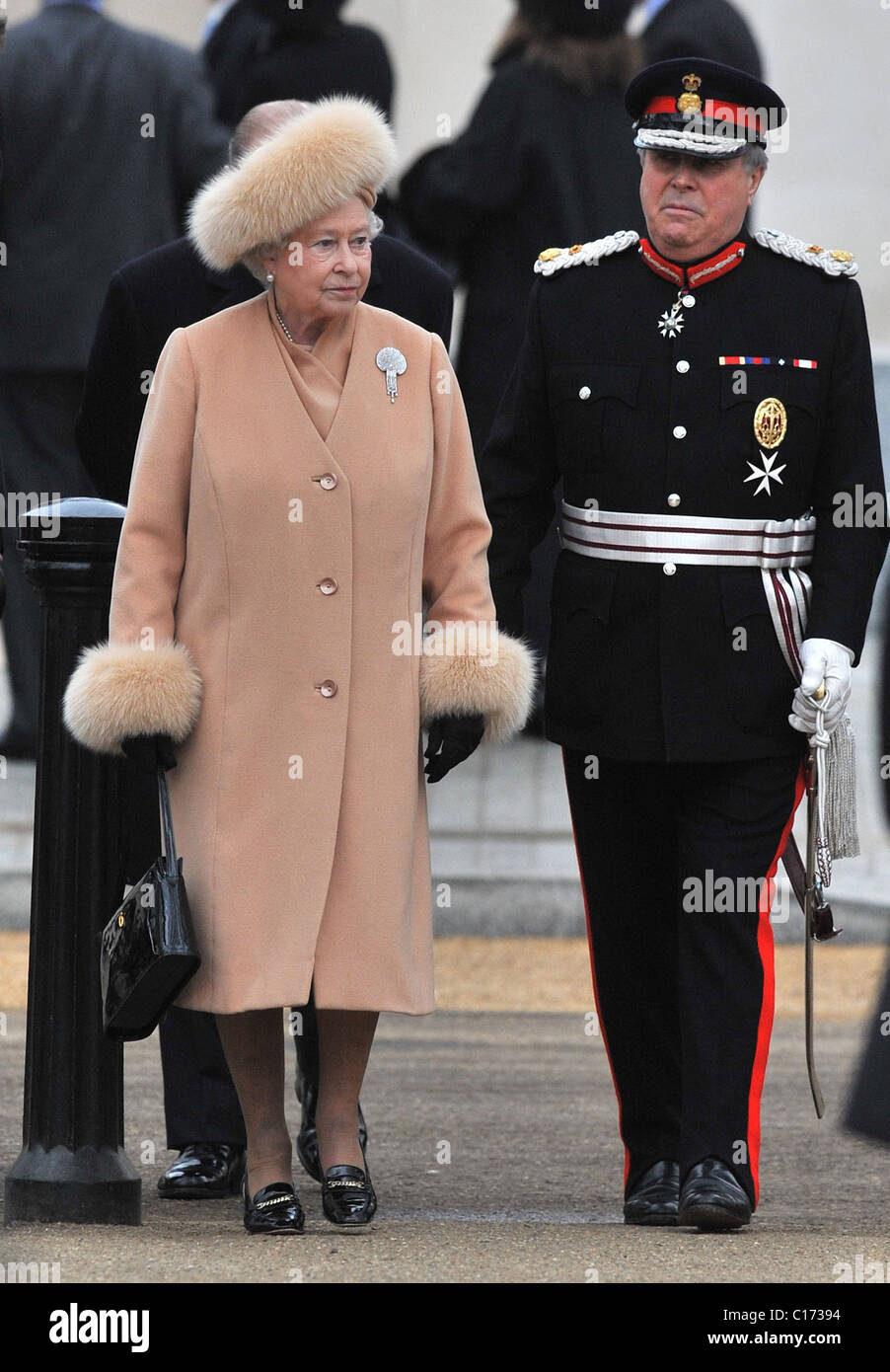 HRH Queen Elizabeth II attend the unveiling of a new statue of Queen ...