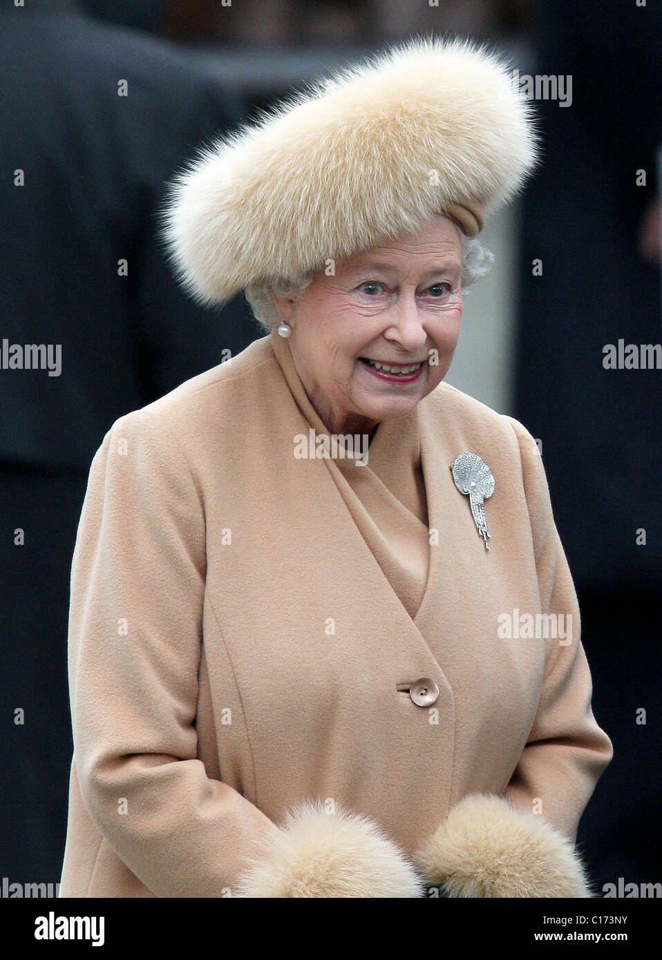 Queen Elizabeth II attends the unveiling of a new statue of Queen ...