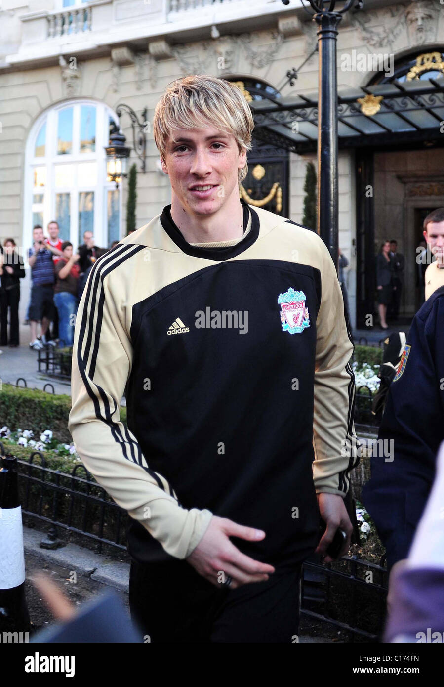 Fernando Torres members of the Liverpool FC football team leaving the ...