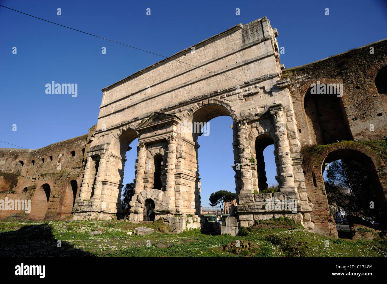 Italy, Rome, Porta Maggiore, ancient roman gate Stock Photo - Alamy