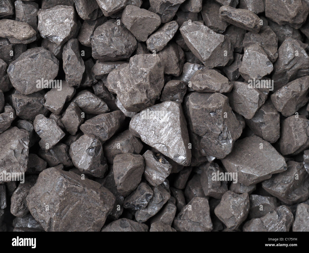 Closeup of black coal lumps Stock Photo - Alamy
