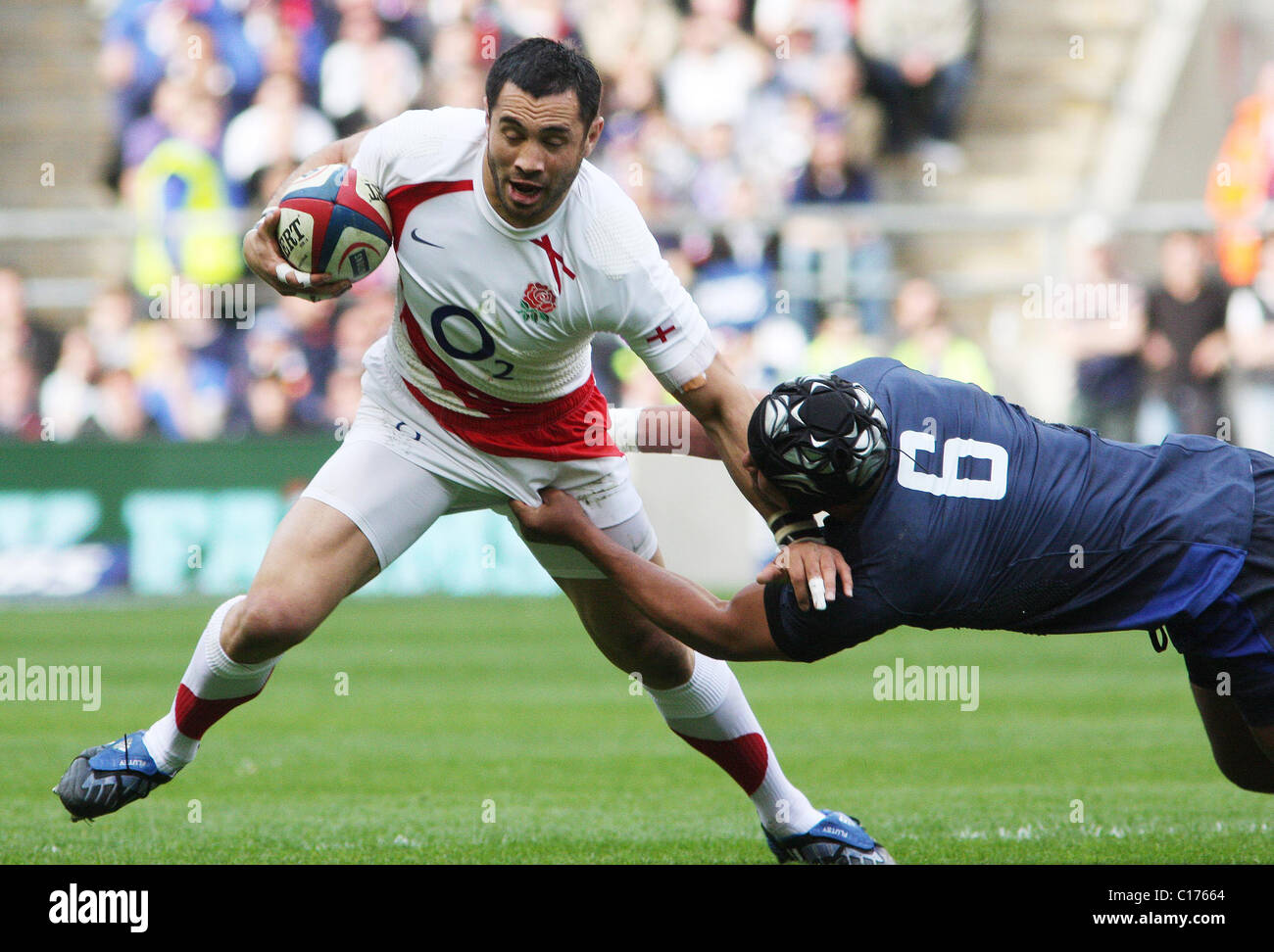 Rikki Flutey England v France Six Nations Rugby match held at ...