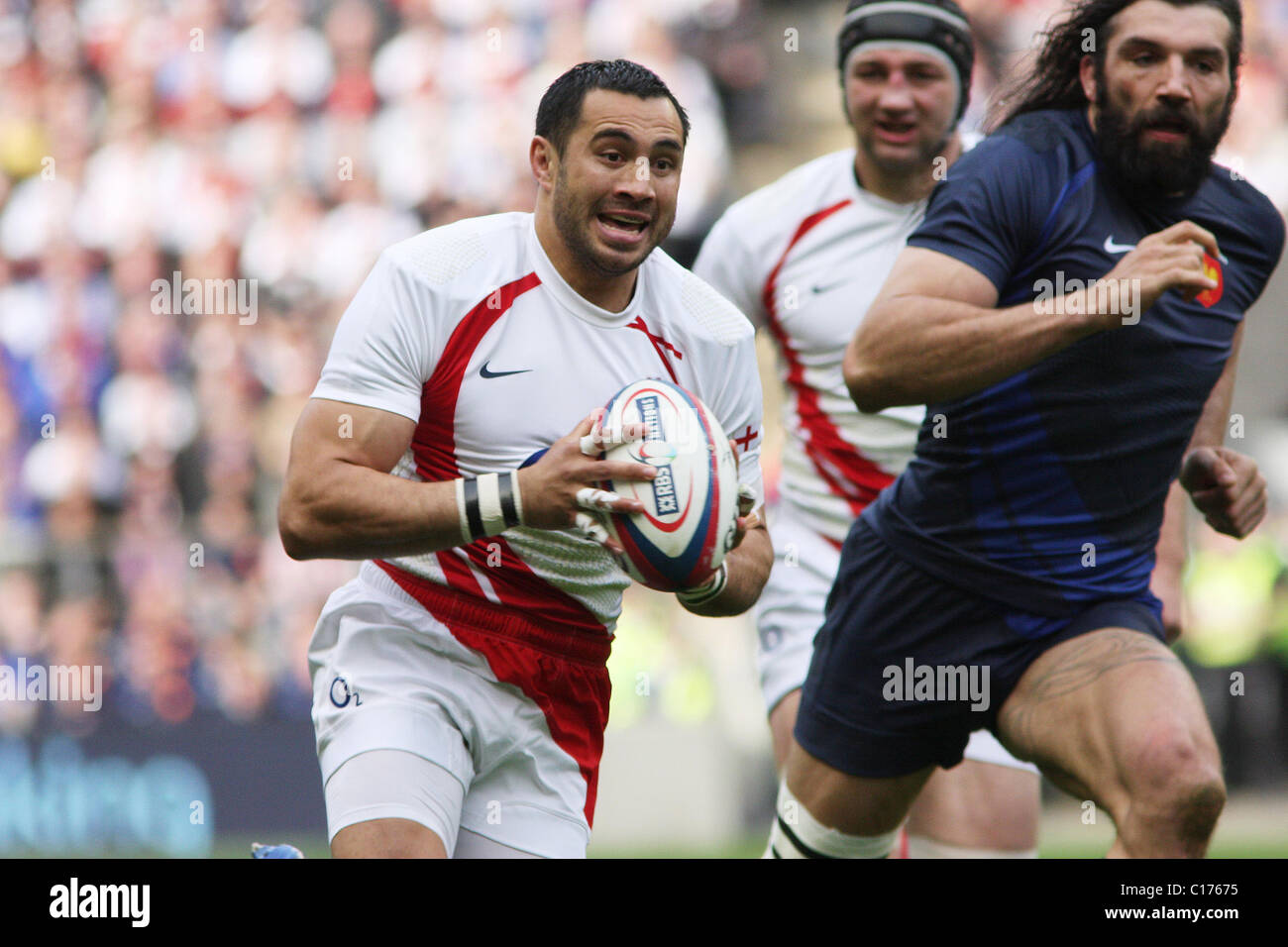 Rikki Flutey England v France Six Nations Rugby match held at ...