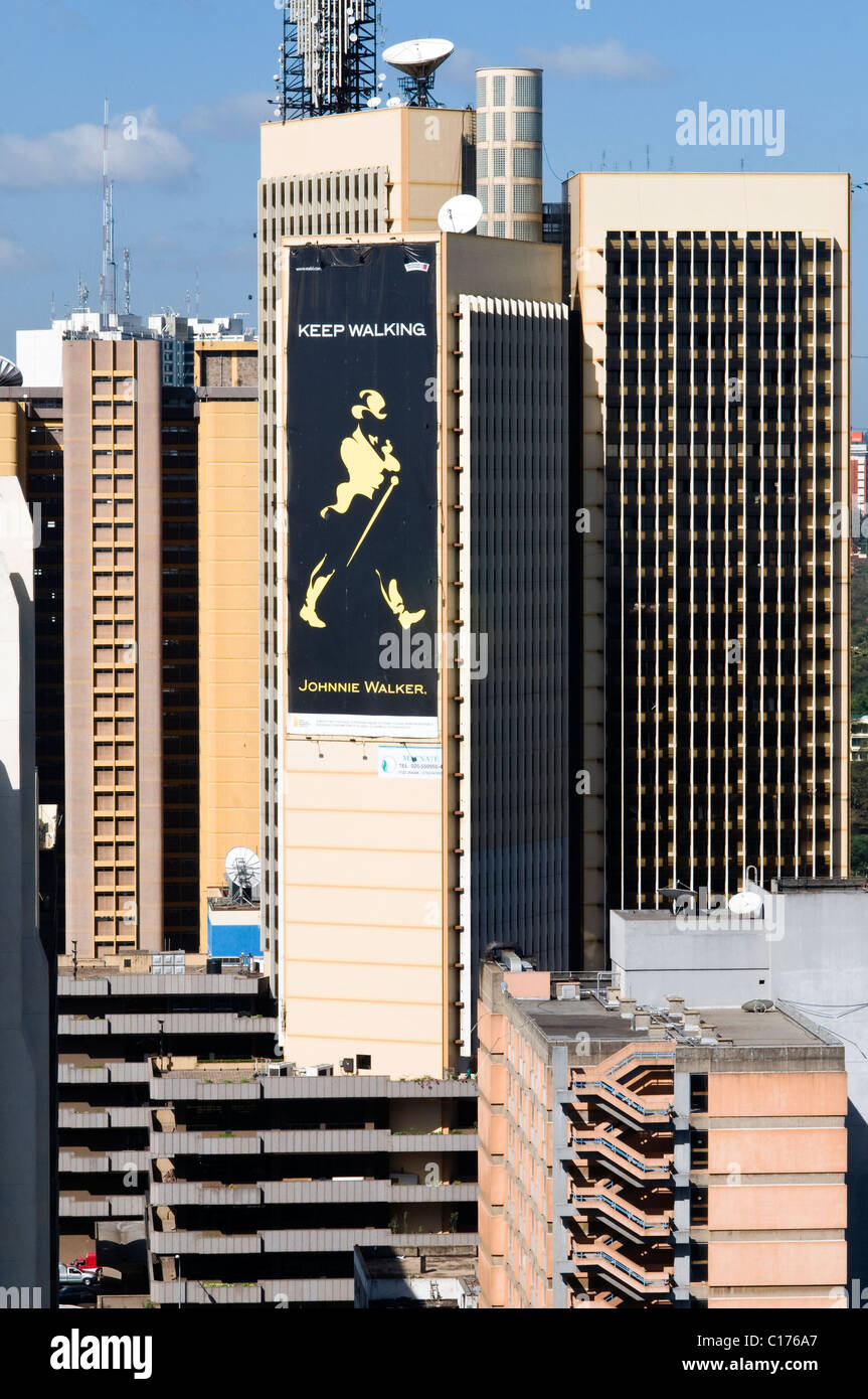 Aerial view of city looking west nairobi kenya Stock Photo - Alamy