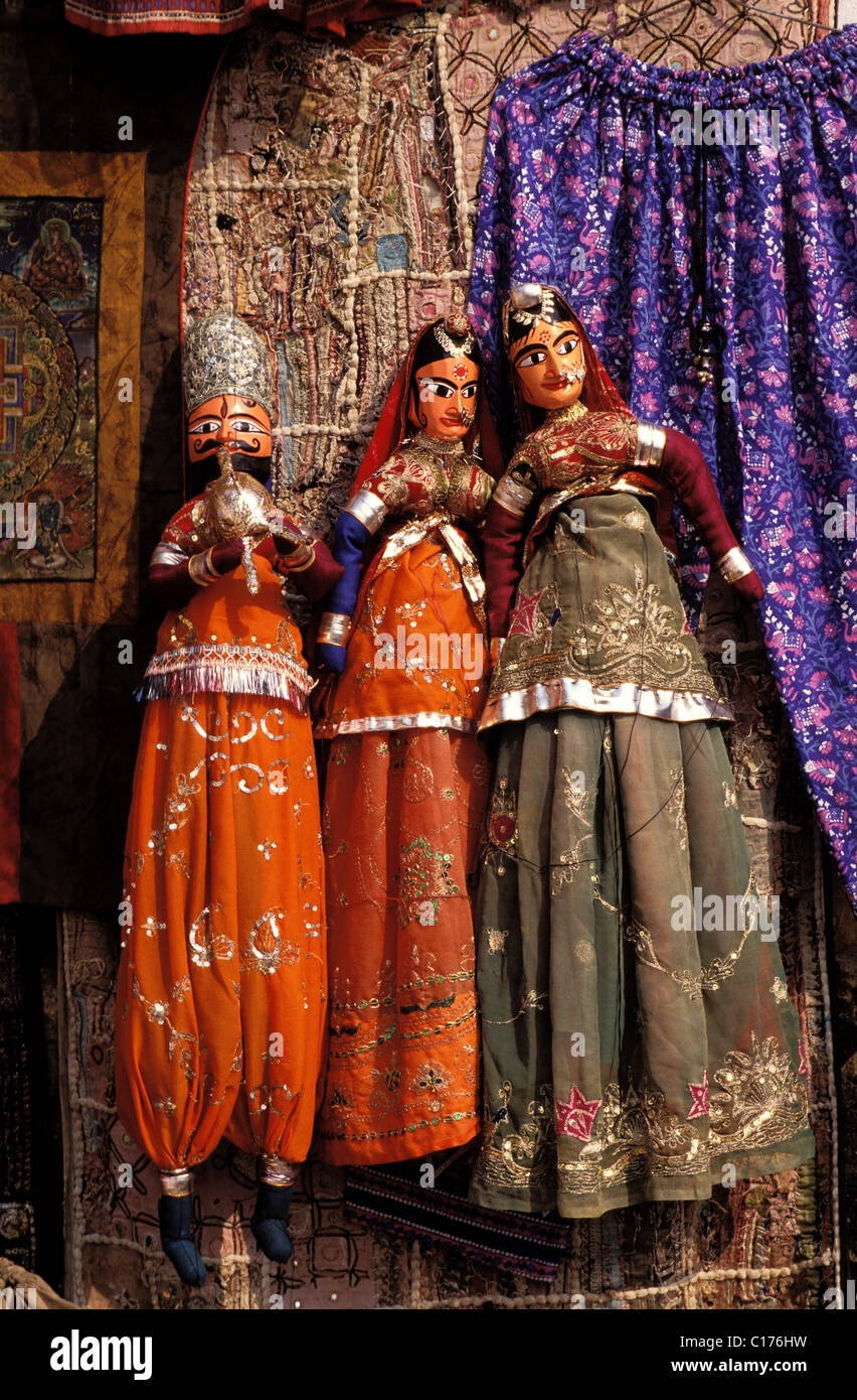 India, Rajasthan State, puppets in Jaipur Stock Photo - Alamy
