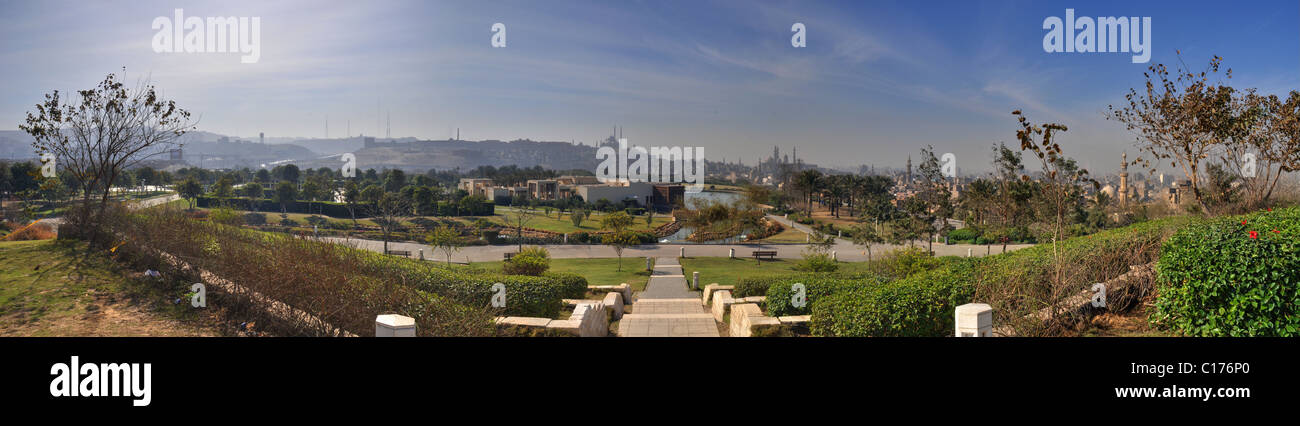 The Azhar Park in the old Islamic quarter of the inner city, providing ...