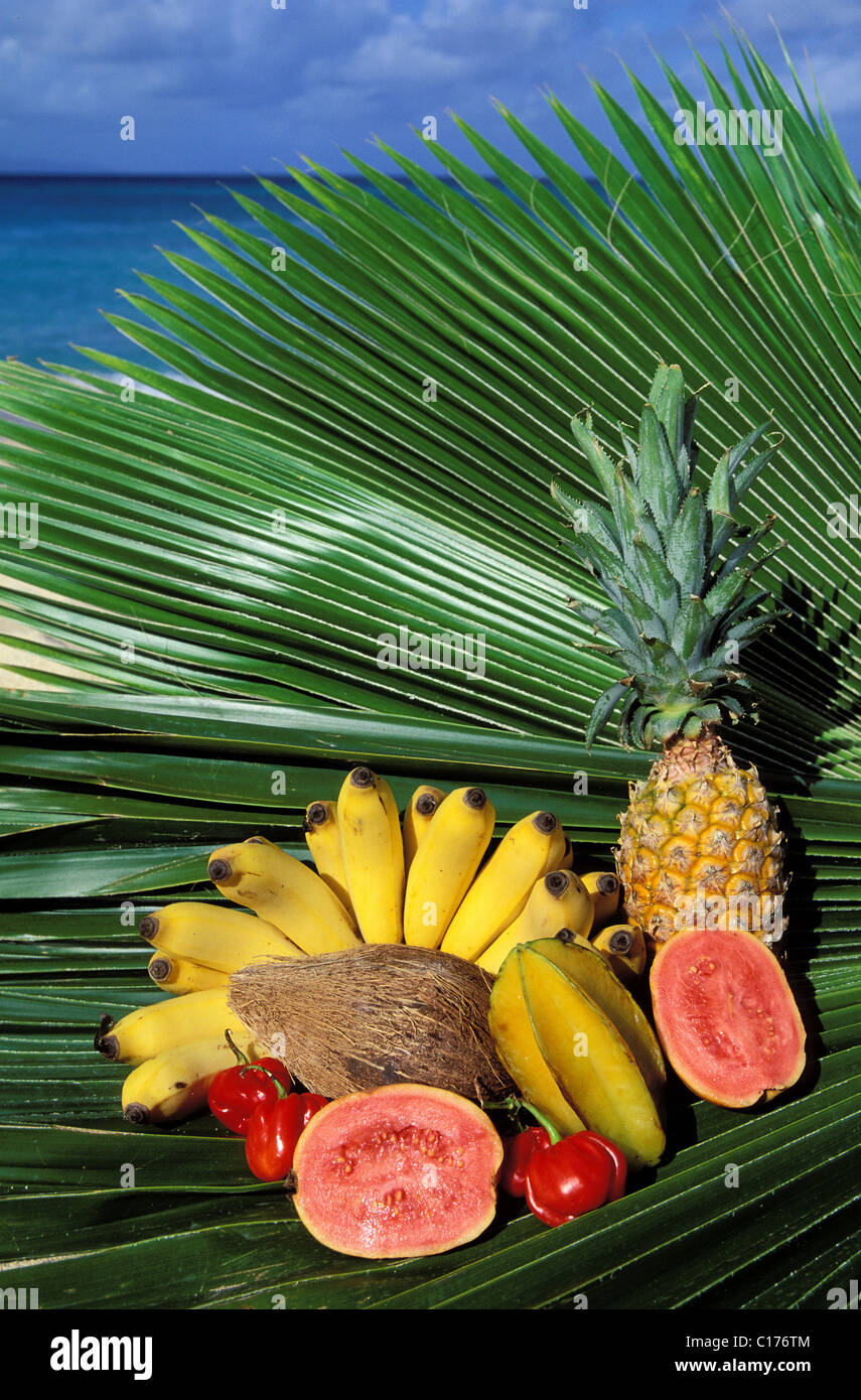 France, Martinique (French West Indies), tropical fruits Stock Photo ...