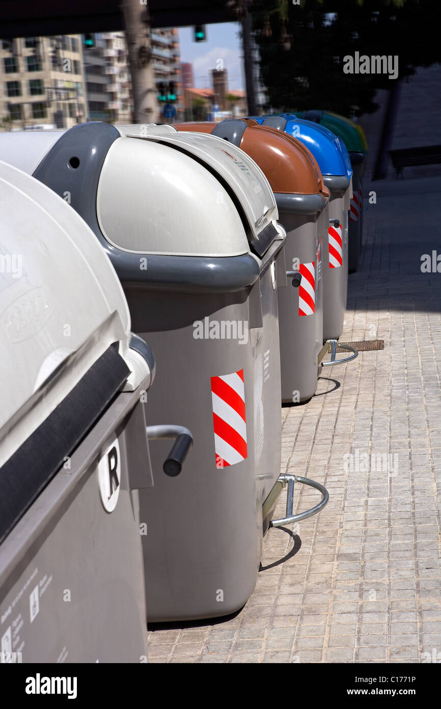 Containers in Barcelona. Spain Stock Photo - Alamy