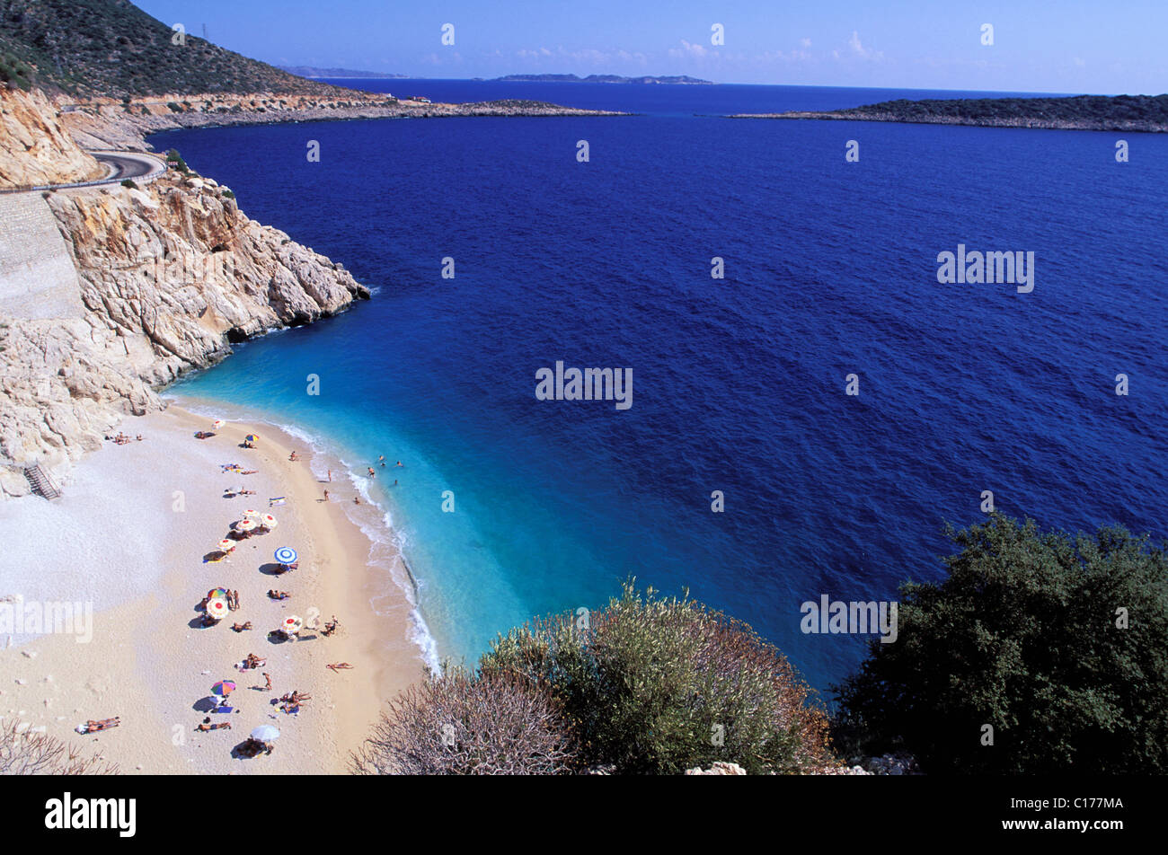 Turkey, Turquoise Coast, Kalkan, the Kaputas Beach Stock Photo - Alamy