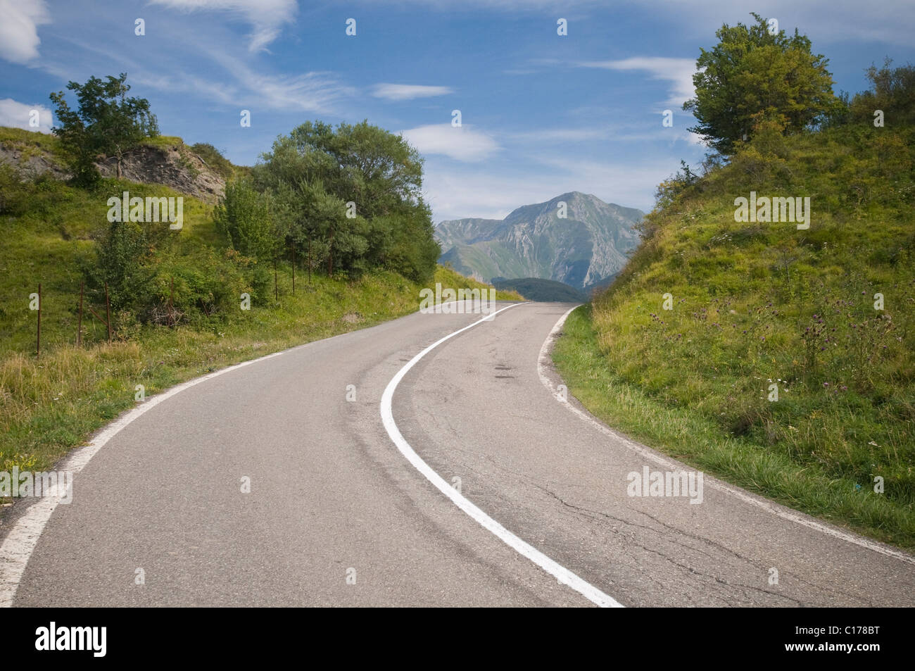 Winding Road Up Hill Stock Photos & Winding Road Up Hill Stock Images ...