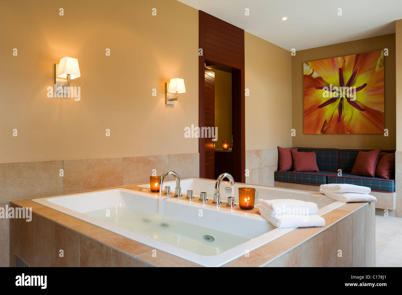 German health spa and resort in Westfalia Stock Photo - Alamy