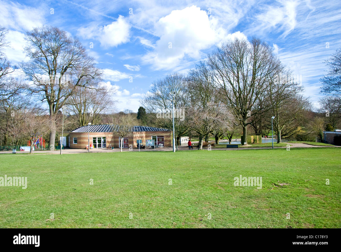 Cafe in Mote Park Maidstone Kent Stock Photo - Alamy