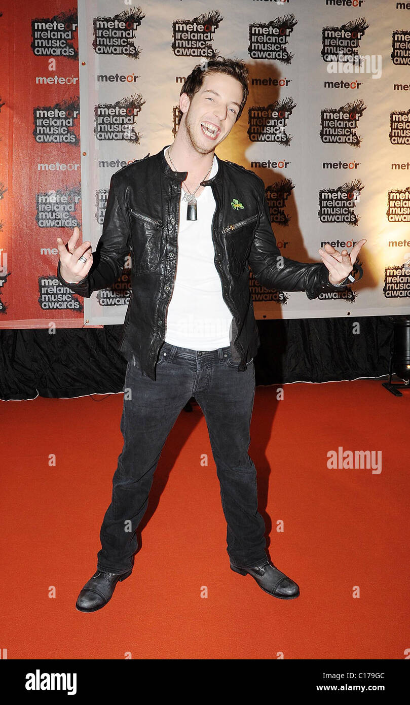 James Morrison, Meteor Irish Music Awards held at the RDS - Red Carpet ...