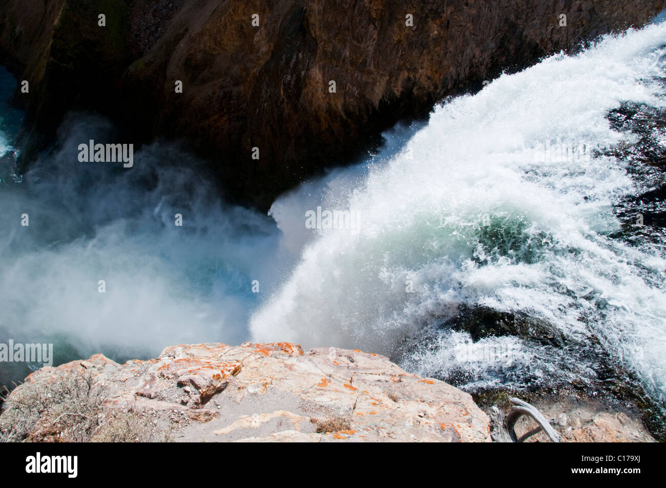 Yellowstone River Canyon,Lower Falls,Artist & Observation Platform,Drop ...