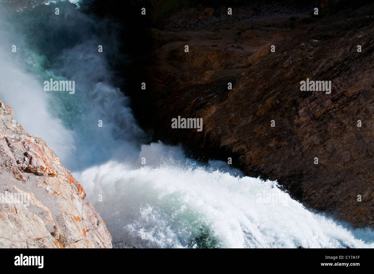 Yellowstone River Canyon,Lower Falls,Artist & Observation Platform,Drop ...