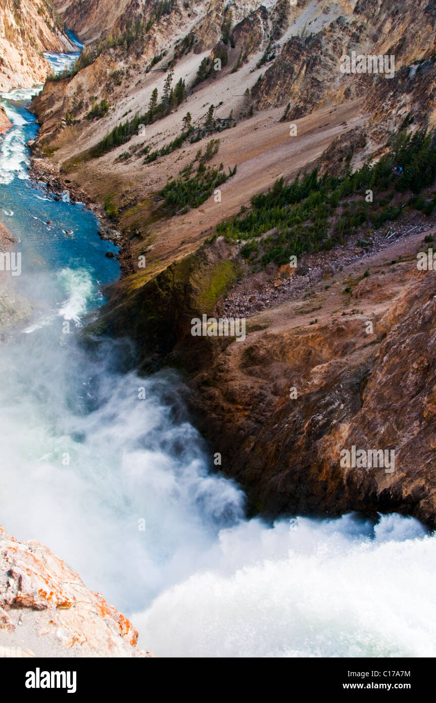 Yellowstone River Canyon,Lower Falls,Artist & Observation Platform,Drop ...