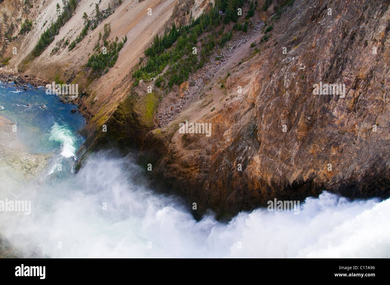 Yellowstone River Canyon,Lower Falls,Artist & Observation Platform,Drop ...