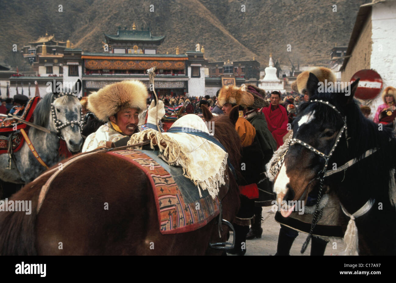 China, Tibet, Labrang, the tibetan festival Stock Photo - Alamy