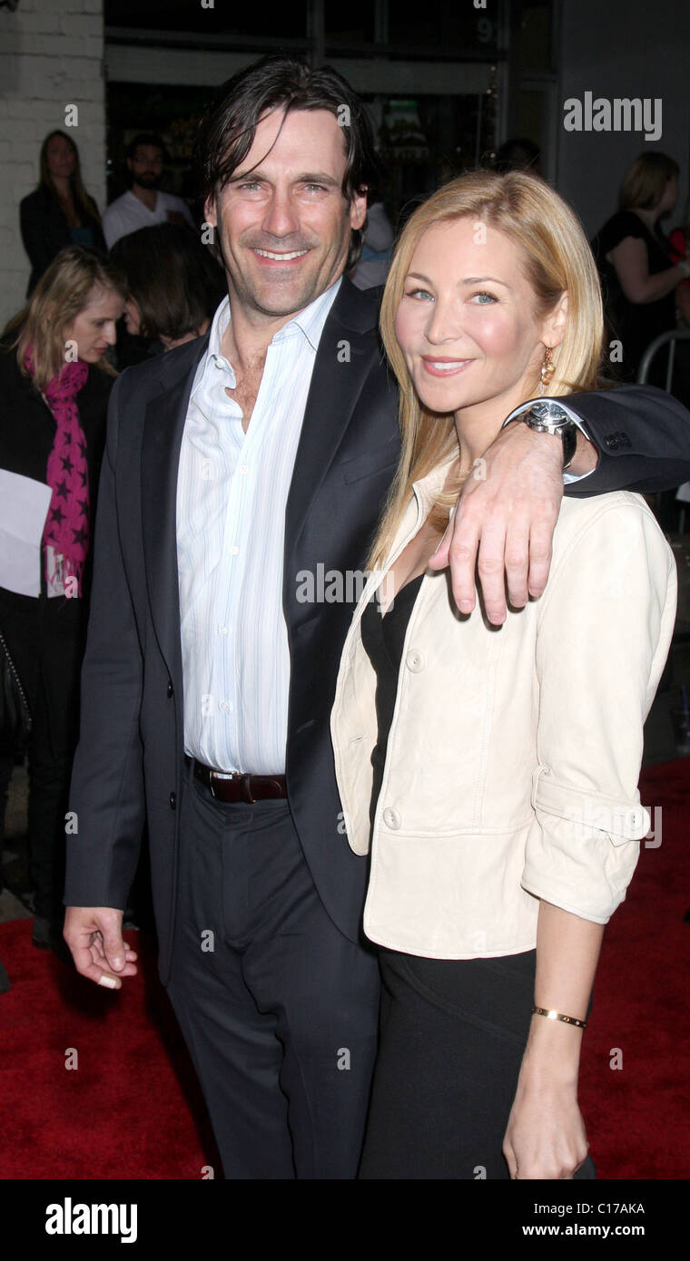 Jon Hamm and Jennifer Westfeldt attends the Los Angeles Premiere of 'I ...
