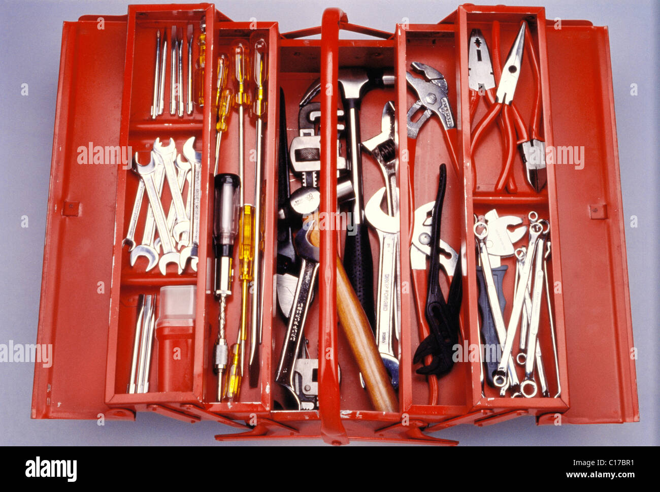 AAD-61347 : Tool box with tools Stock Photo - Alamy