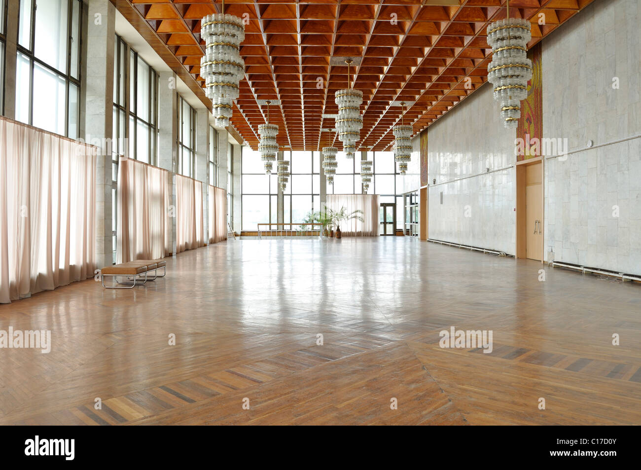 Empty philharmonic hall used for arts exhibitions Stock Photo - Alamy