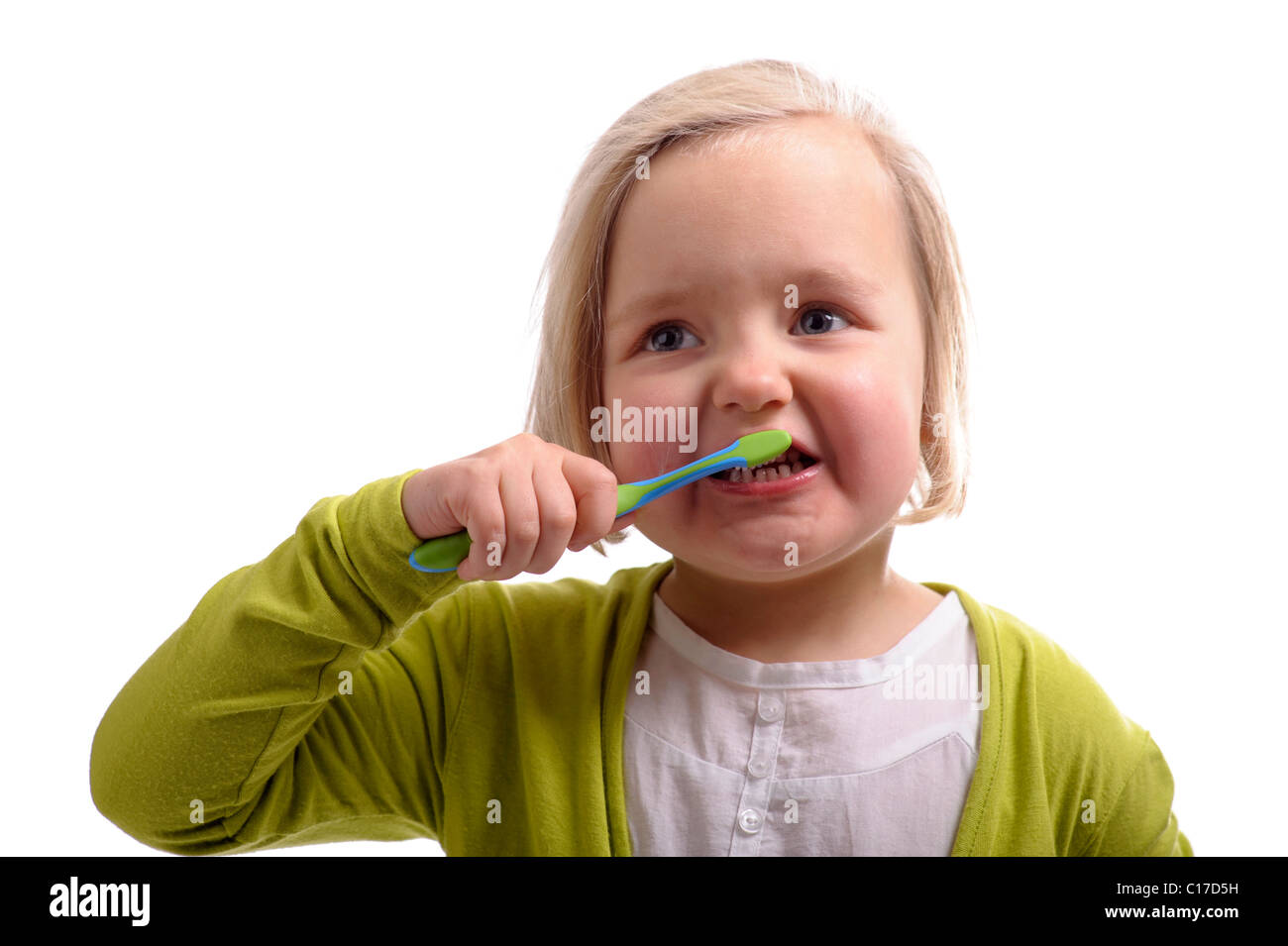 Child washing teeth elementary hi-res stock photography and images - Alamy