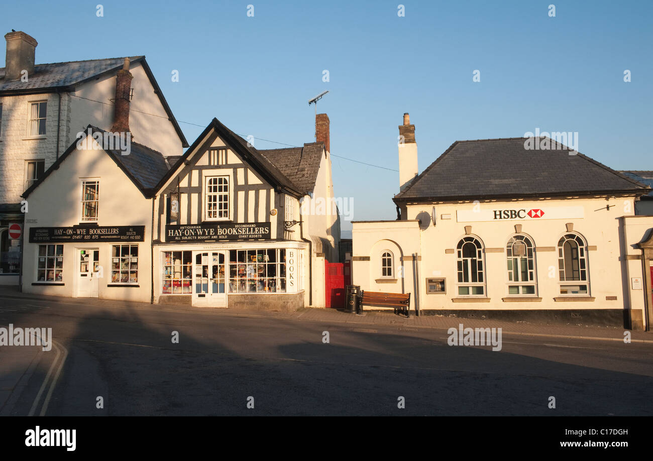 Shops in Hay-on-Wye Stock Photo - Alamy