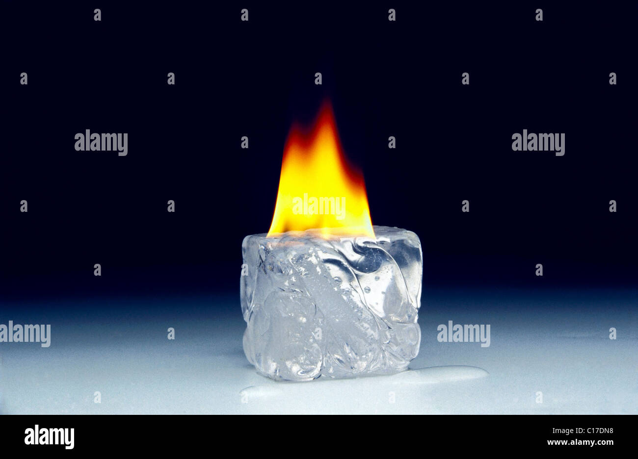 RHS-61238 : Concept ; fire and ice Stock Photo - Alamy
