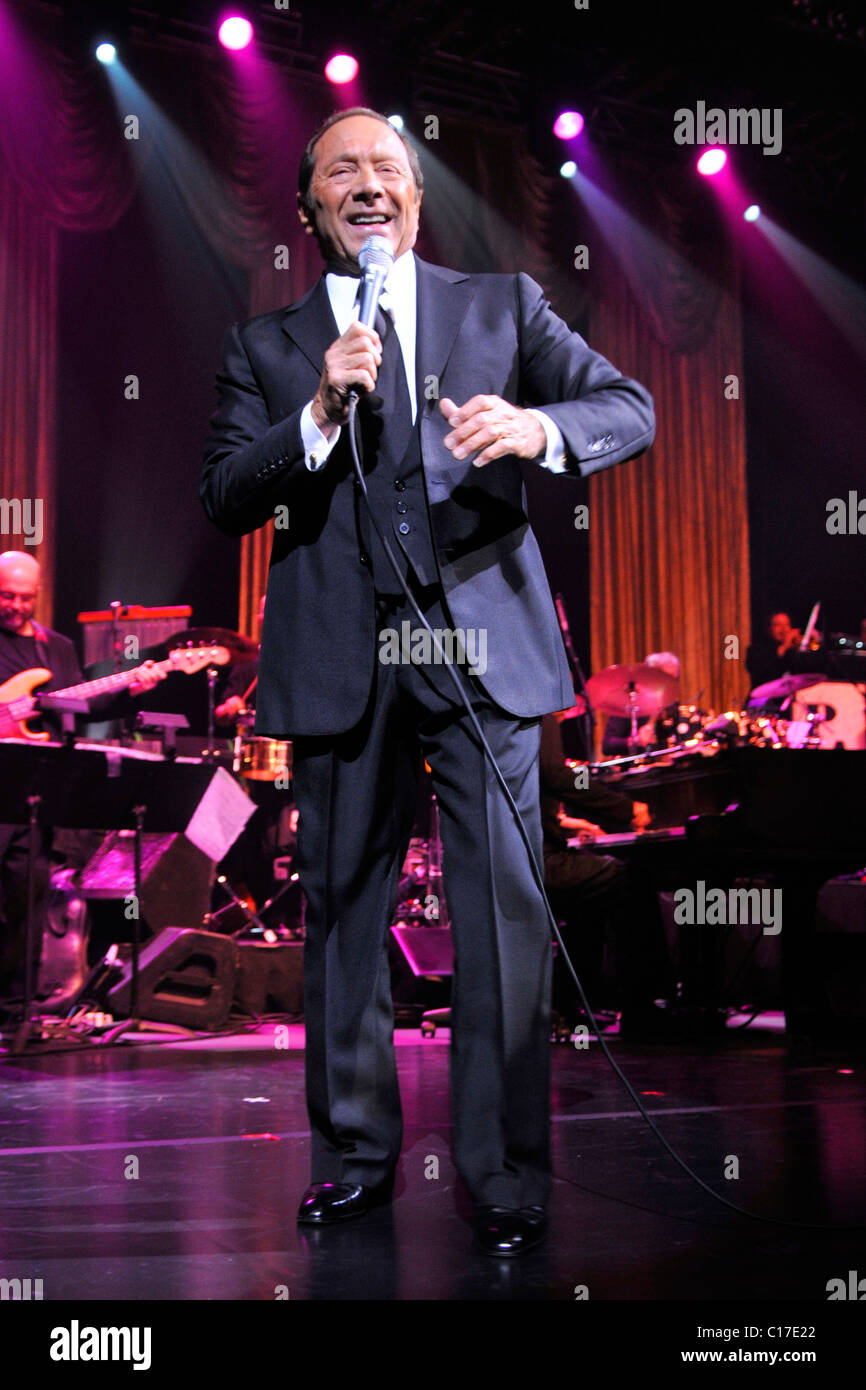 Paul Anka performing live at the Seminole Hard Rock Hotel Hollywood ...