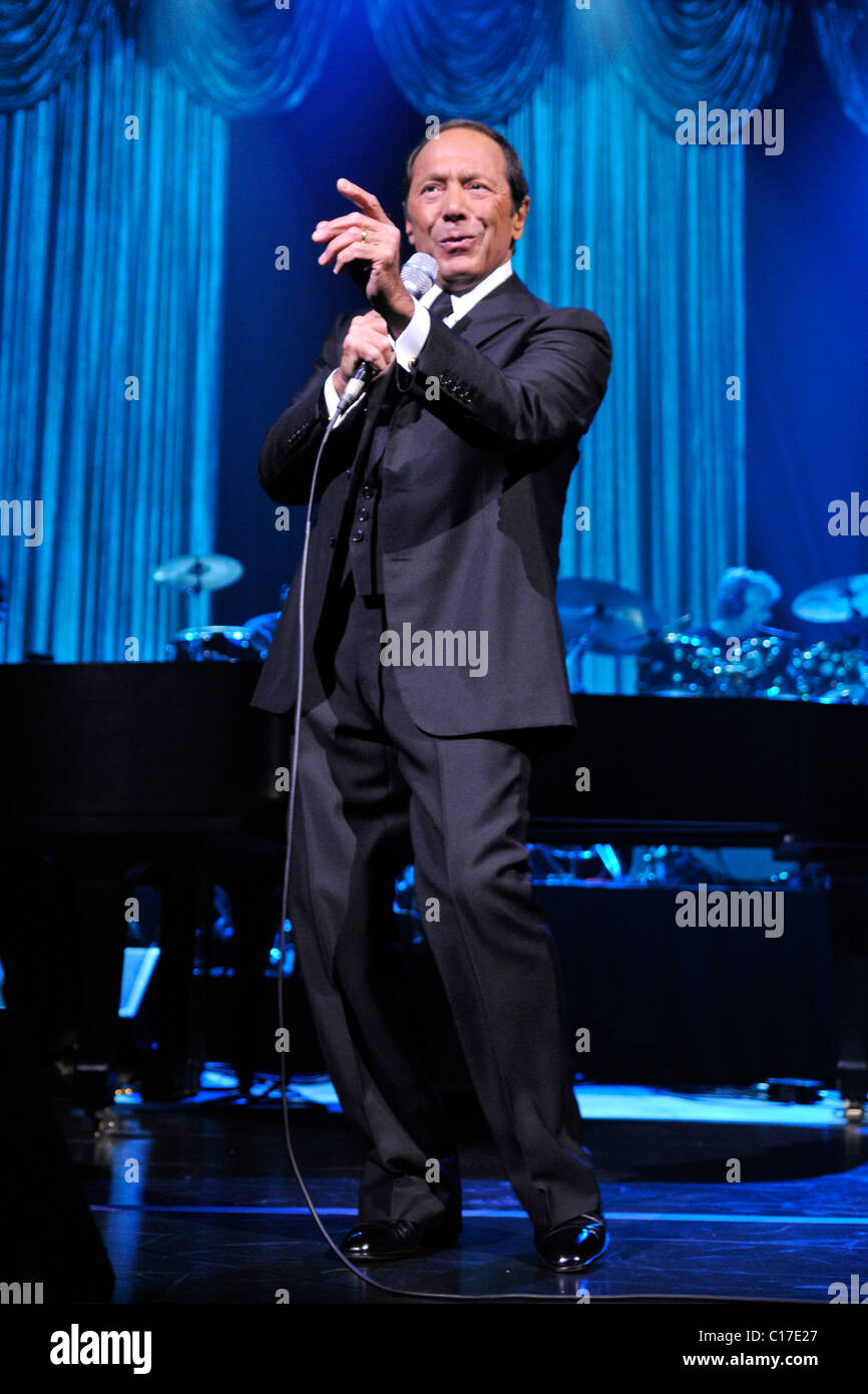 Paul Anka performing live at the Seminole Hard Rock Hotel Hollywood ...