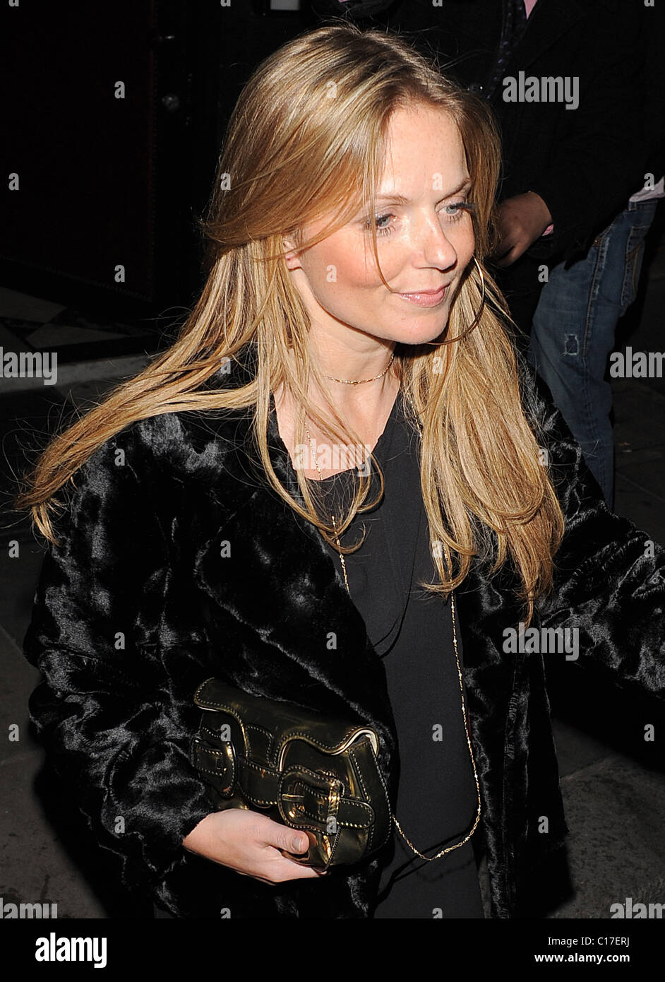 Geri Halliwell leaving Raffles nightclub at 4.30am appearing rather ...