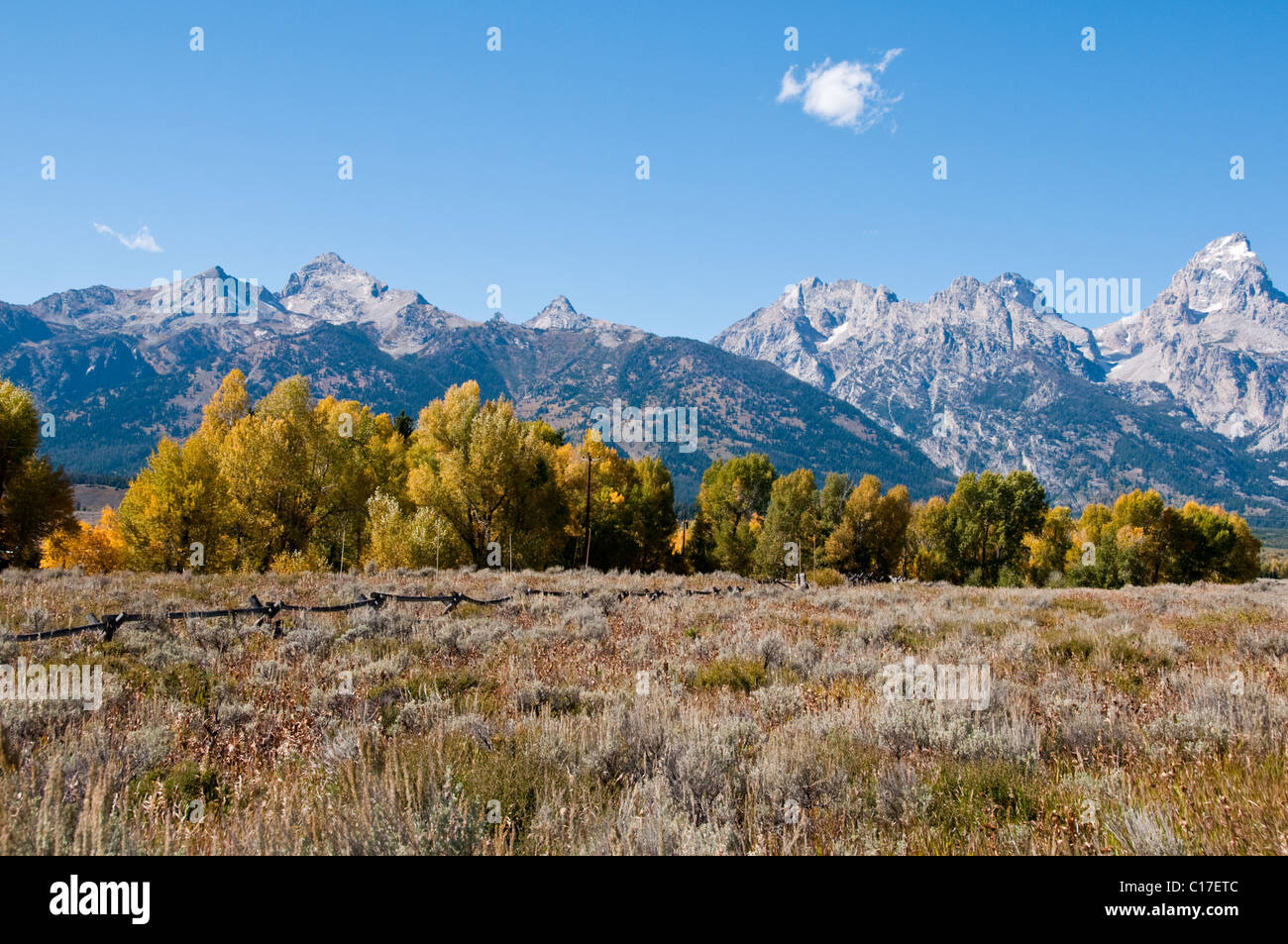 Mormon Row,Snake River,Teton Mountain Range,Mount Moran,Grand Teton ...