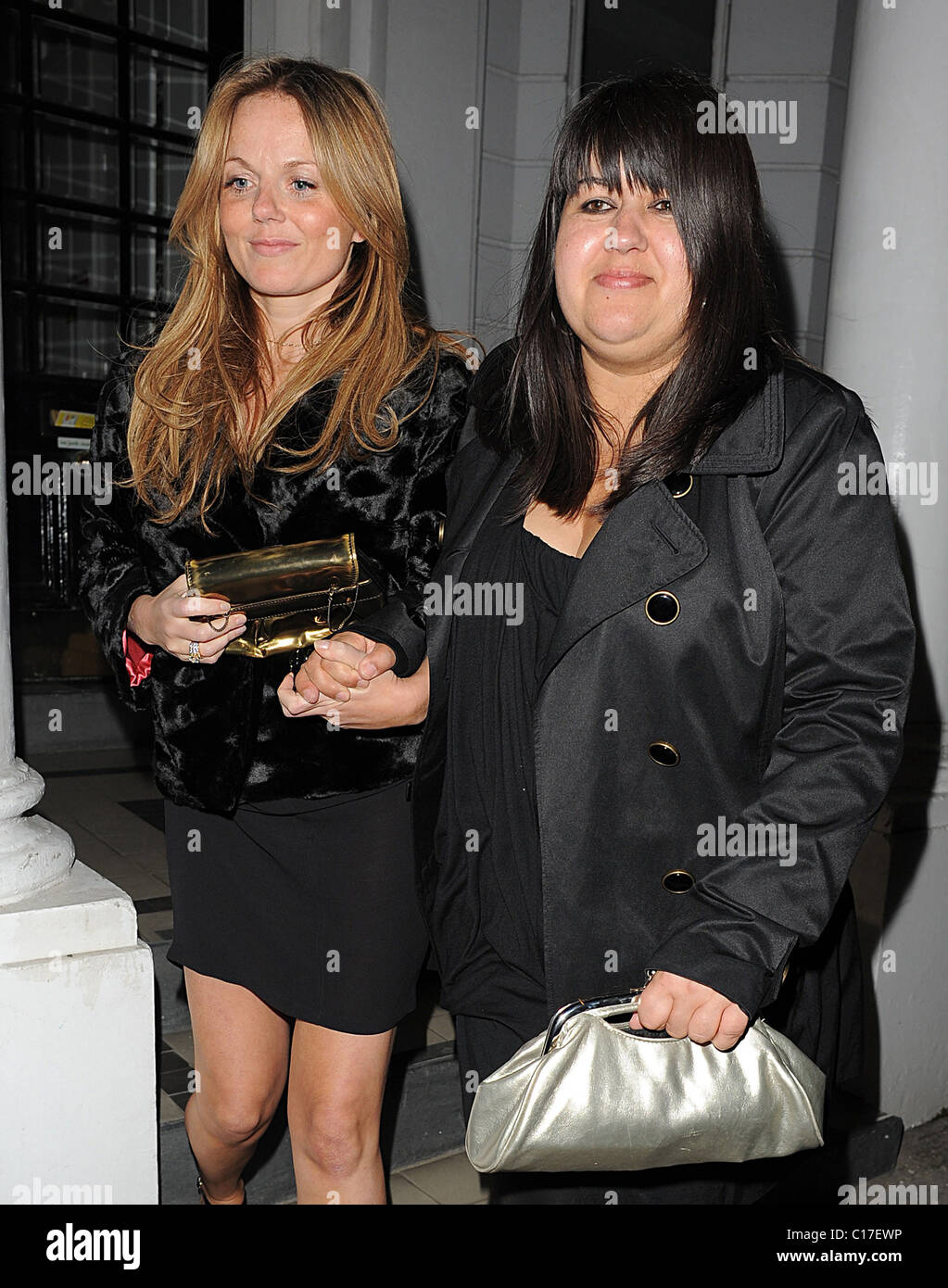 Geri Halliwell leaving Raffles nightclub at 4.30am appearing rather ...