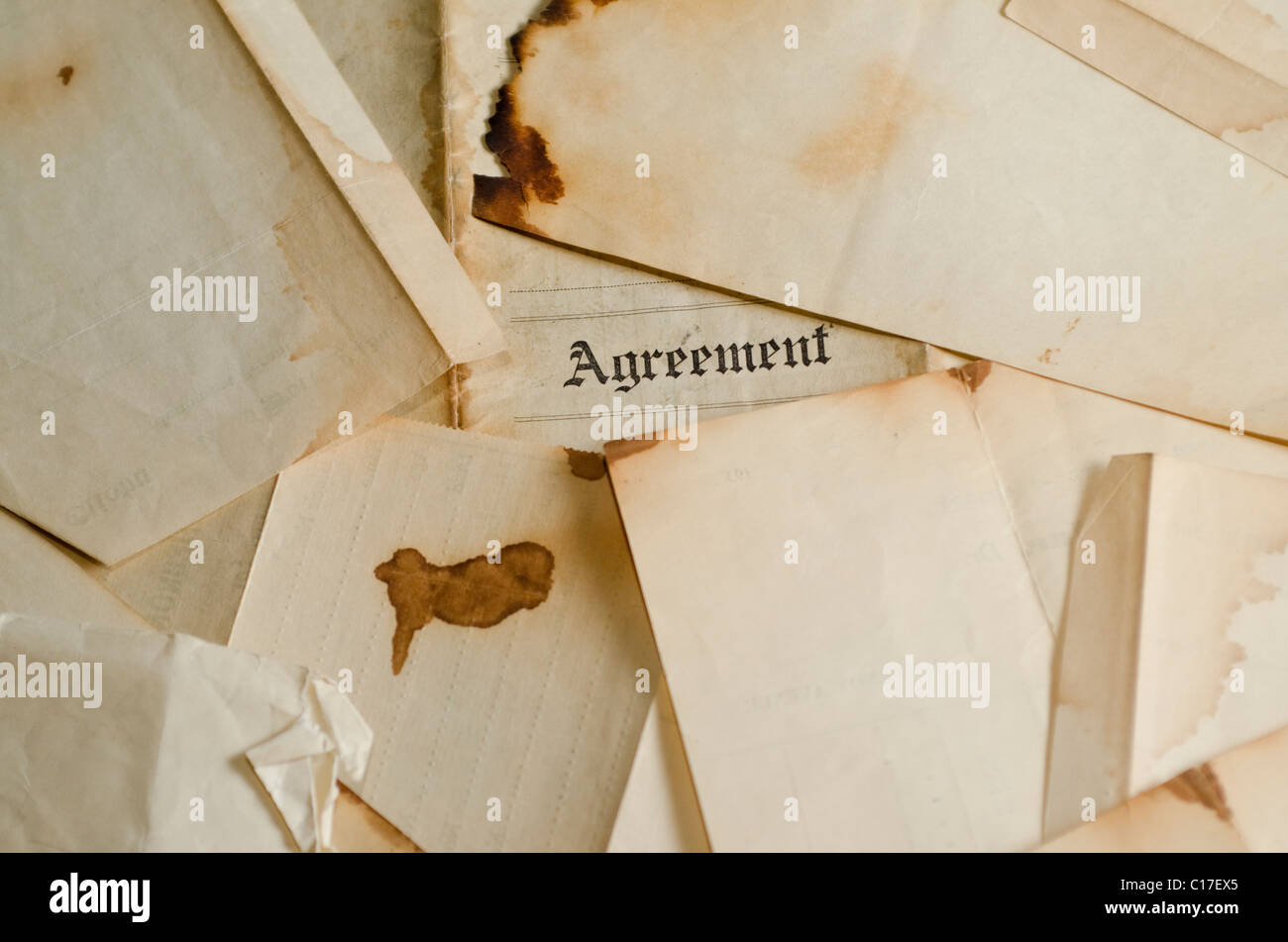 burned old legal document Stock Photo - Alamy