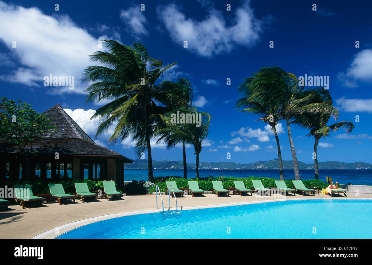 Swimming pool of the Peter Island Beach Resort, Peter Island, British ...
